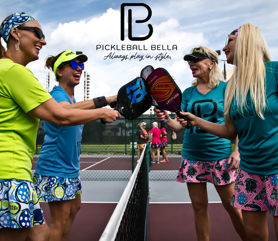 Pickleball Bella - Shirts, Skorts, Headbands - Always Play In Style